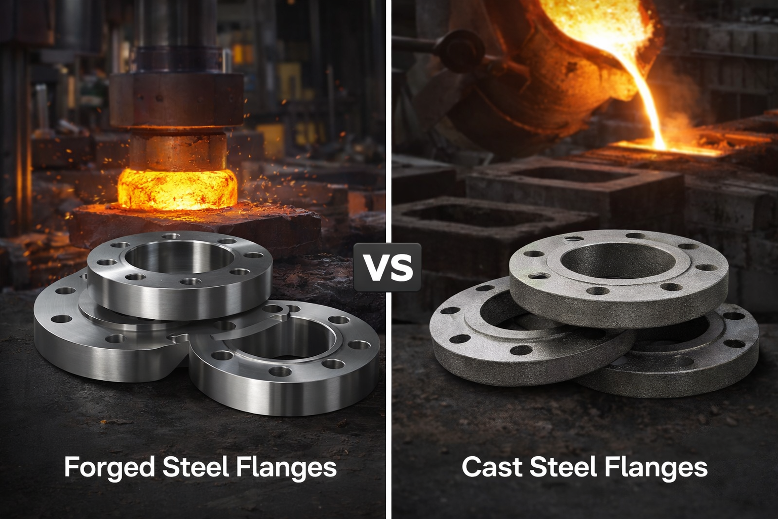 Forged vs Cast Steel Flanges: Key Differences & High-Pressure Use ...